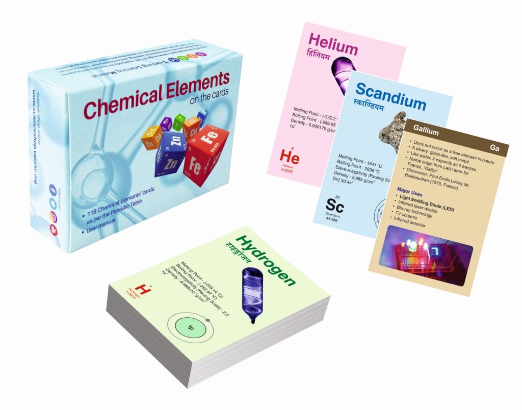 Chemical Elements – on the cards – New Edition – Science Shop