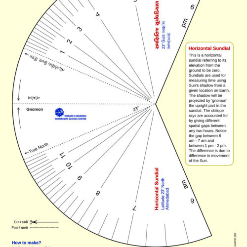 Make a Horizontal Sundial Model (50 Nos.) – Science Shop